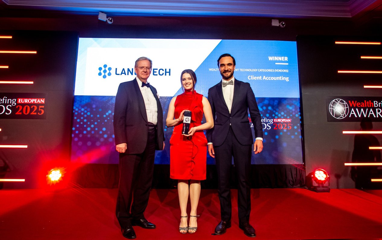 Landytech Named Client Accounting Winner at 2025 WealthBriefing Europe Awards